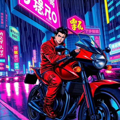 Naruto, dark version, glowing red eyes, | Anime AI